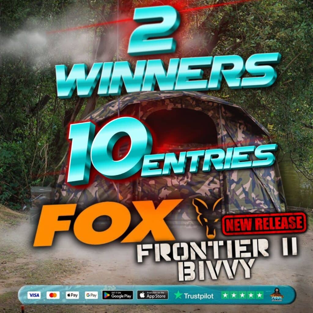 2 WINNERS 10 ENTRIES INTO FOX FRONTIER II CAMO BIVVY – Carp Hunter ...
